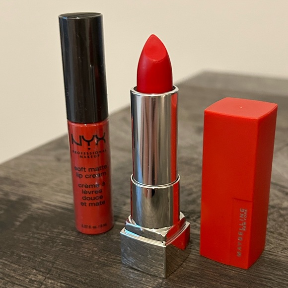 NYX | Makeup | Nwt Red Lip Bundle Of Maybelline Color Sensational Nyx ...